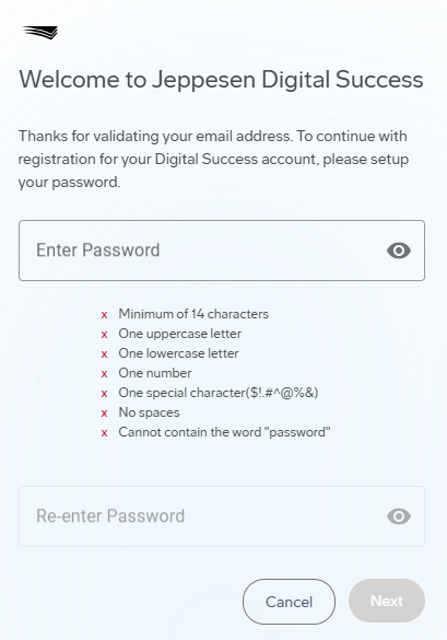 Register for Jeppesen Digital Success