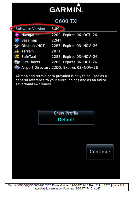 How to find the software version and System ID of a Garmin device