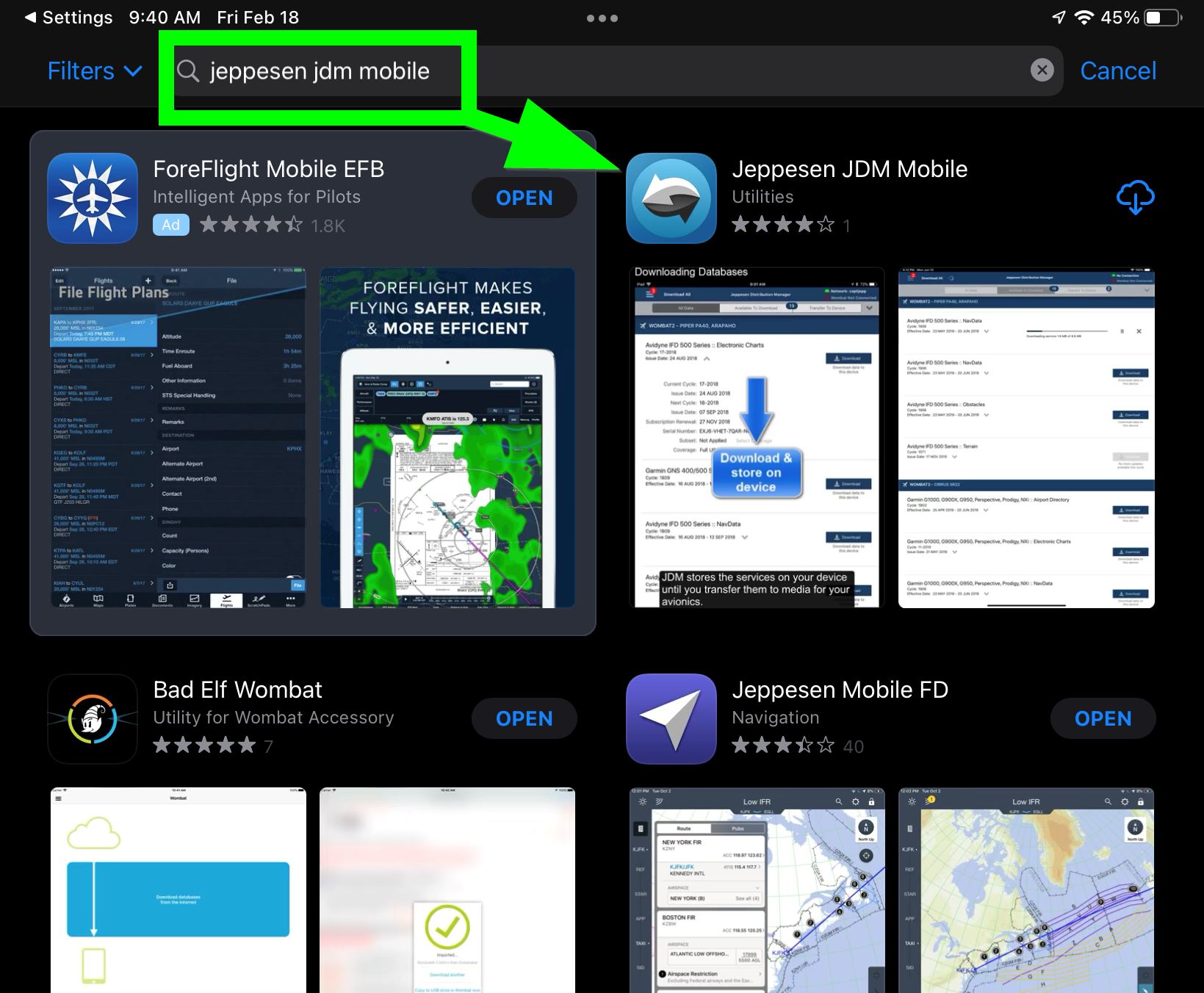 Download and install Jeppesen Distribution Manager (JDM)