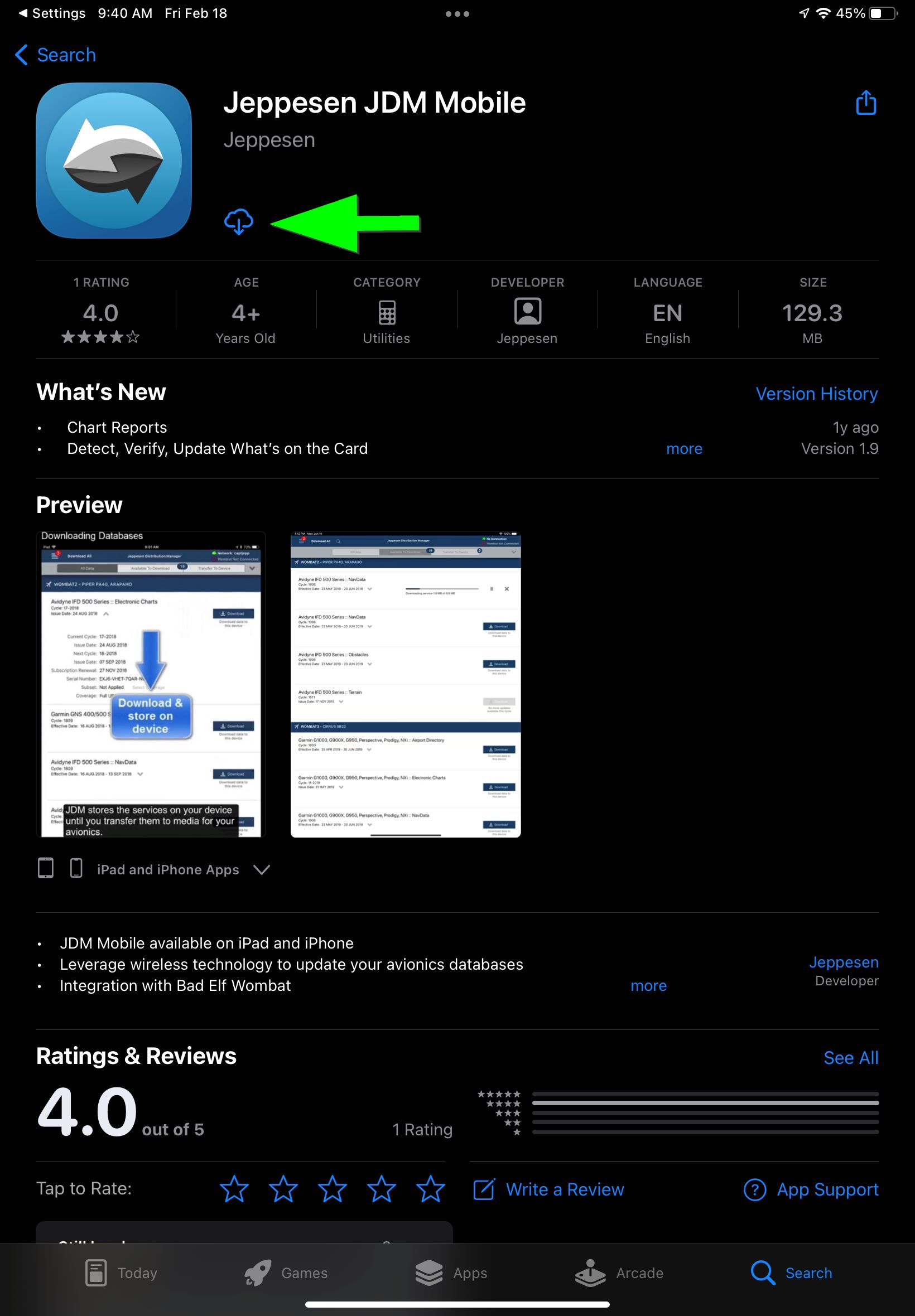 Download and install Jeppesen Distribution Manager (JDM)